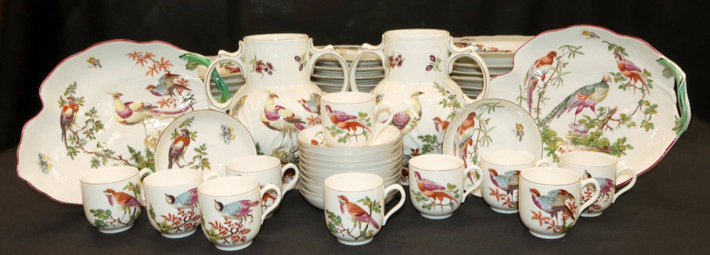 Mottahedeh Williamsburg Chelsea Bird Pattern Service 12