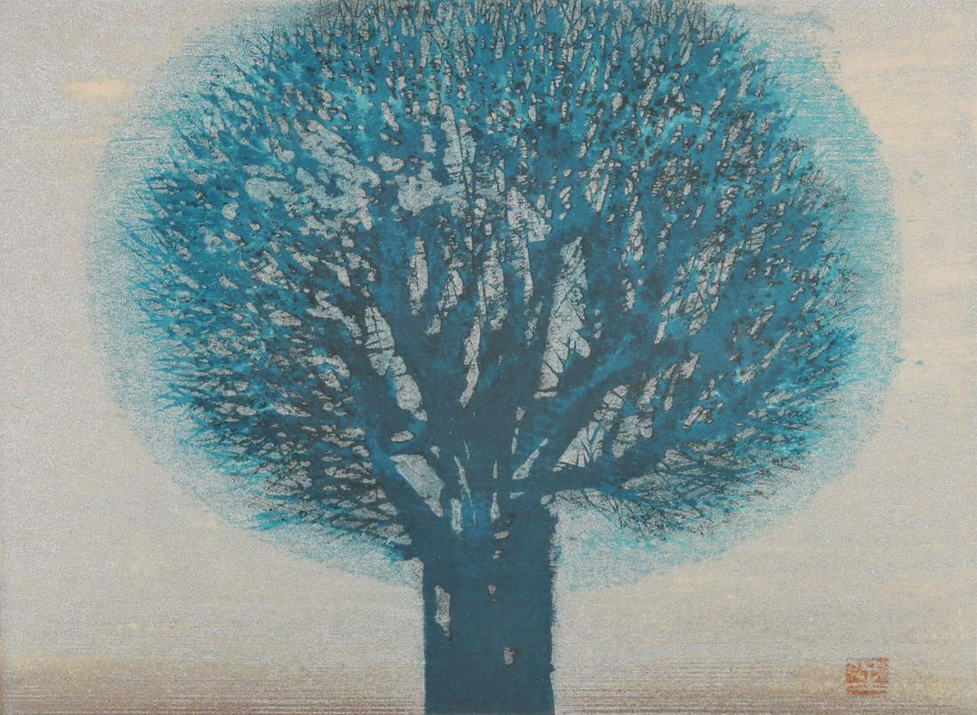 Joichi Hoshi (1913 1979) Pencil Signed Block Print