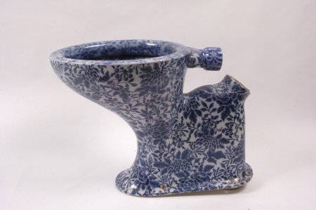 RARE DOULTON FLOW BLUE TOILET - Apr 22, 2012 | Soulis Auctions in MO