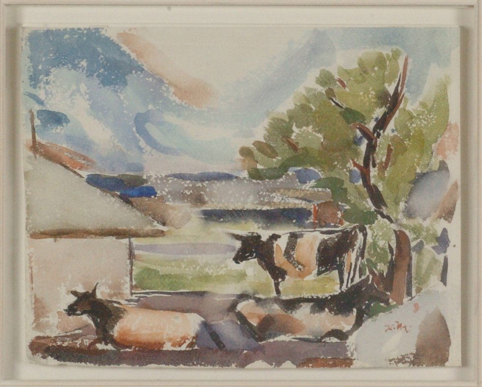 KARL MATTERN (1892- 1969) WATERCOLOR