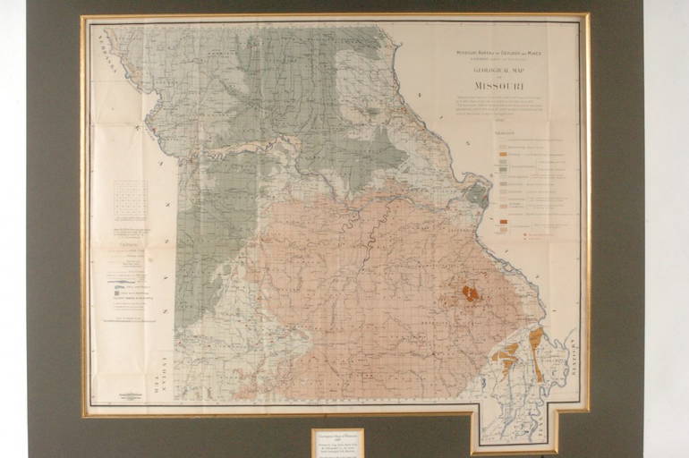 Geological Map Of Missouri, 1907, Aug. Gast Bank Note