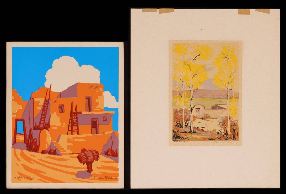 Printmakers Louie Ewing And Charles Worden Bethell Auction