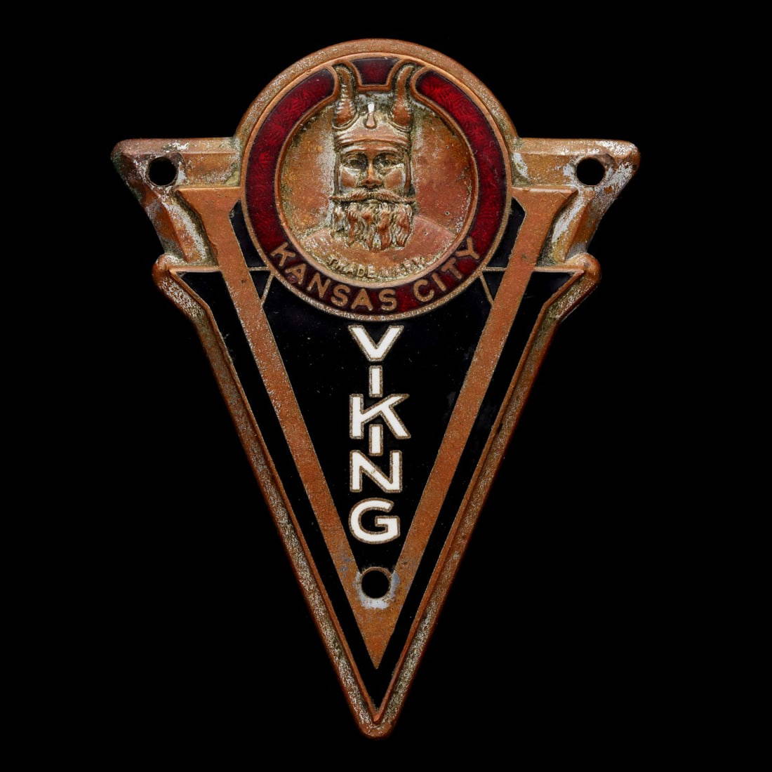 A Circa 1930 Viking V-8 Kansas City Auto Emblem Auction