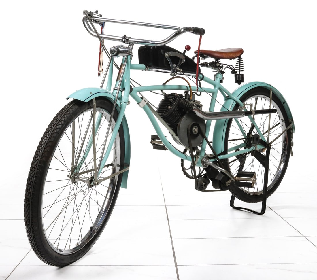 Schwinn 'excelsior' Bicycle With Whizzer Model D' Motor Auction