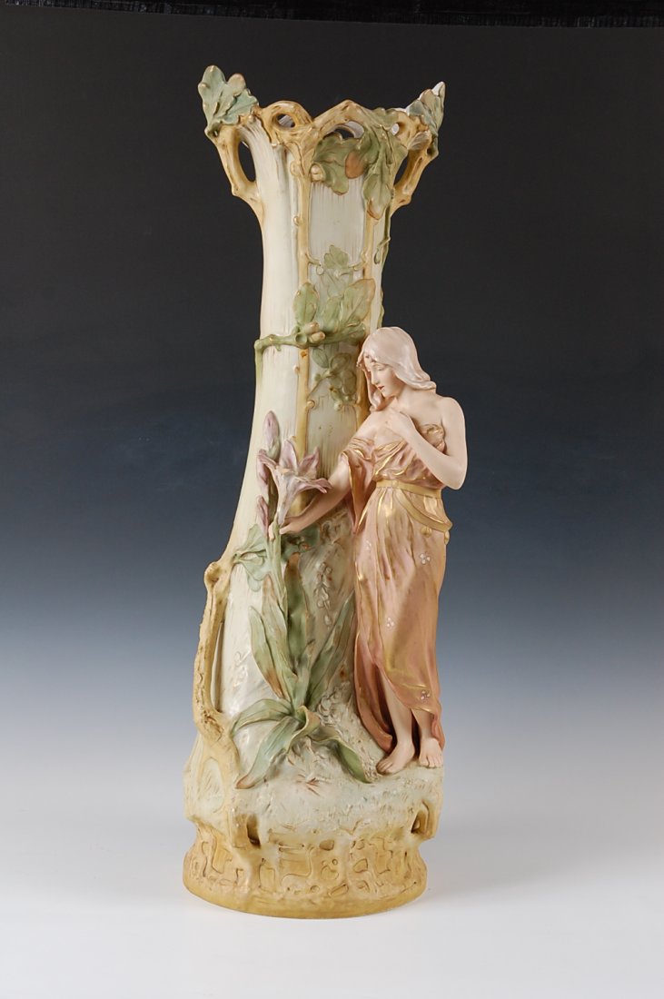 PAIR ROYAL DUX ART NOUVEAU VASES, 33 INCHES HIGH - Sep 08, 2012 ...