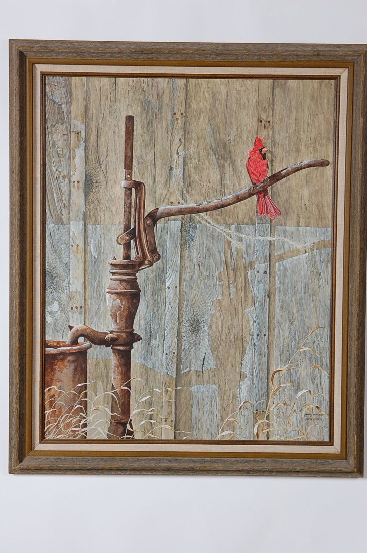 JAMES BURKHART (1933-2011 MISSOURI) ORIGINAL PAINTING M