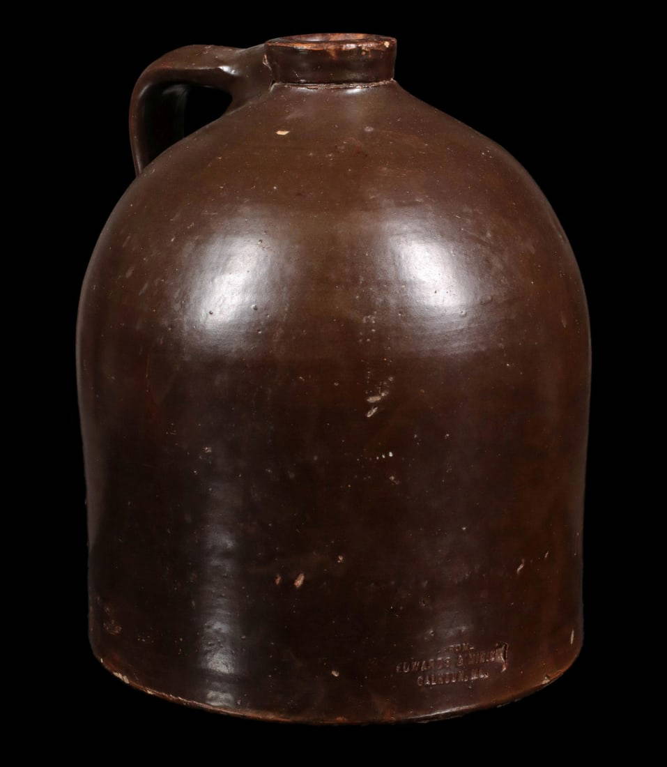 An Edwards & Minnish Calhoun Missouri Stoneware Jug Auction
