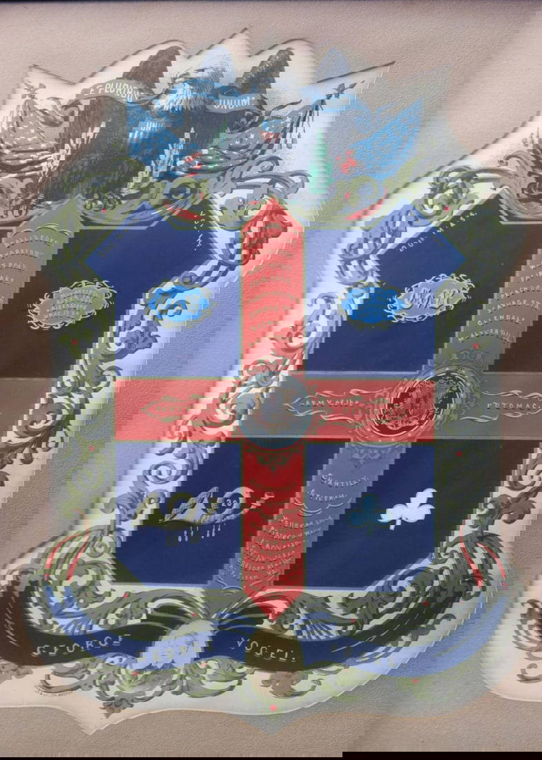 20th Mass Civil War Soldier George Vogel's Escutcheon Auction