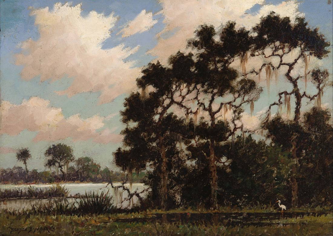 Benson B. Moore (1882-1974) Oil On Artist's Board Auction