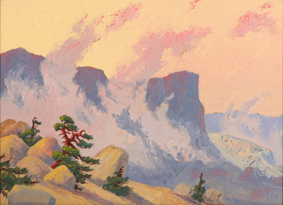 Emerson Everett Glass (1916-1987) Oil On Canvas Auction