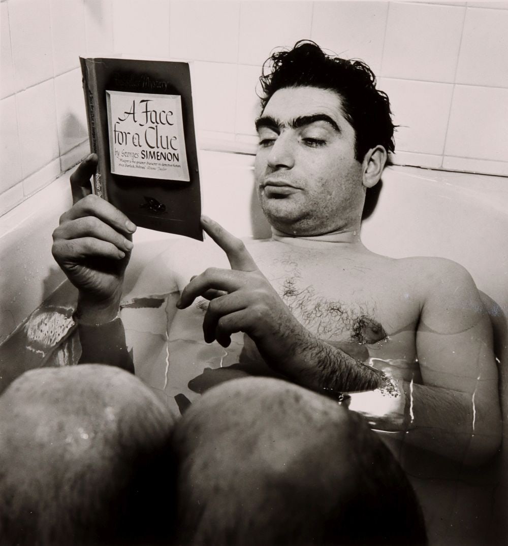 Myron H. Davis Signed Silver Print Of Joe Capa Auction