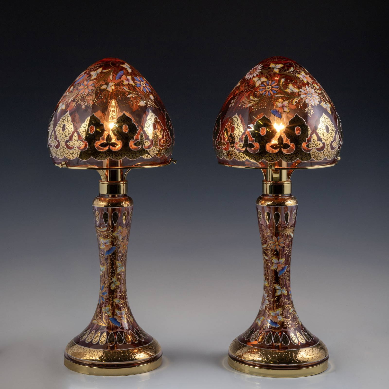 Moser Lamps From An Edition Of Only 50 Signed Janecky Auction