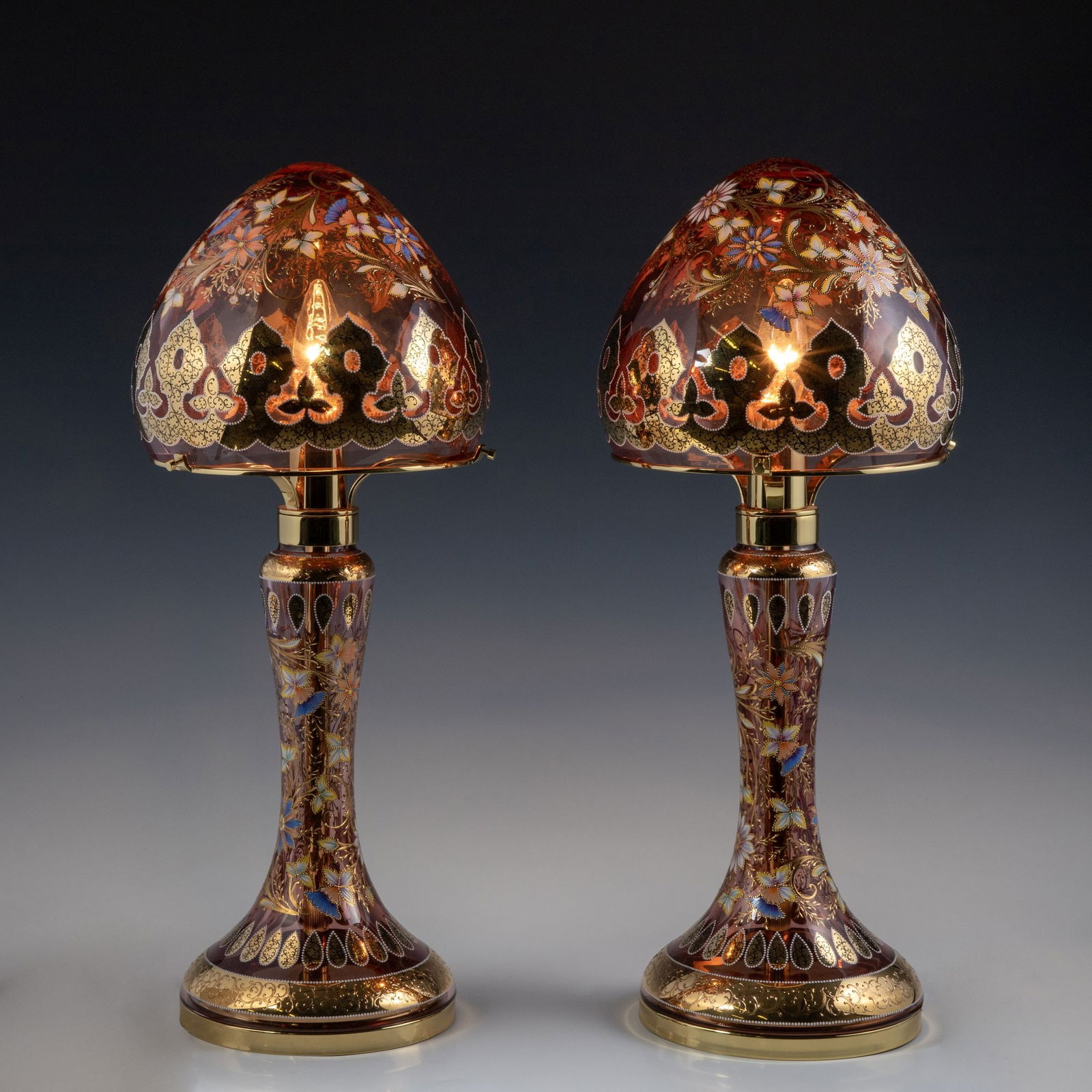 Moser Lamps From An Edition Of Only 50 Signed Janecky Auction