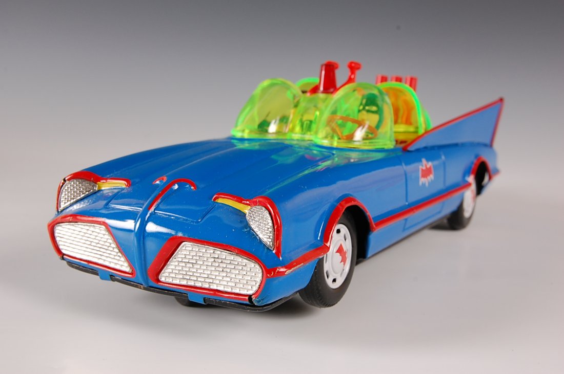 BATMAN BATTERY OPERATED BATMOBILE IN ORIG. BOX