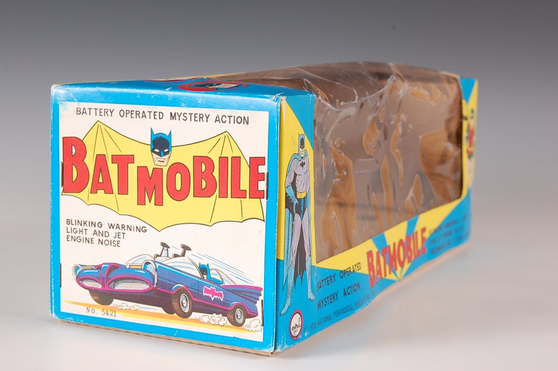 BATMAN BATTERY OPERATED BATMOBILE IN ORIG. BOX