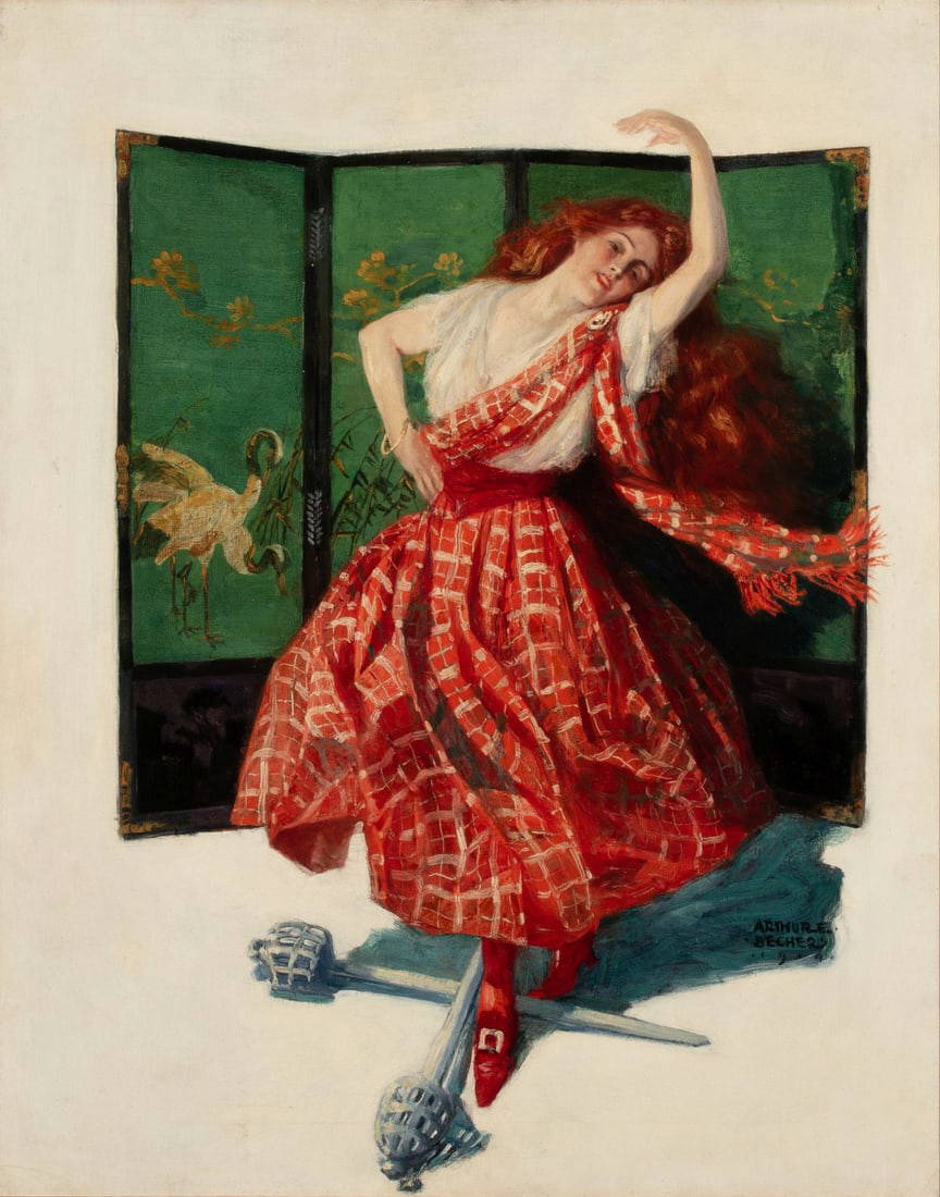 Arthur Becher (1877-1960) Original Illustration Auction