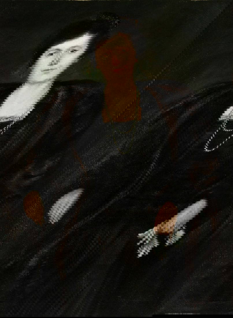 Joseph Fleck (1892-1977) 1922 Oil On Canvas Auction