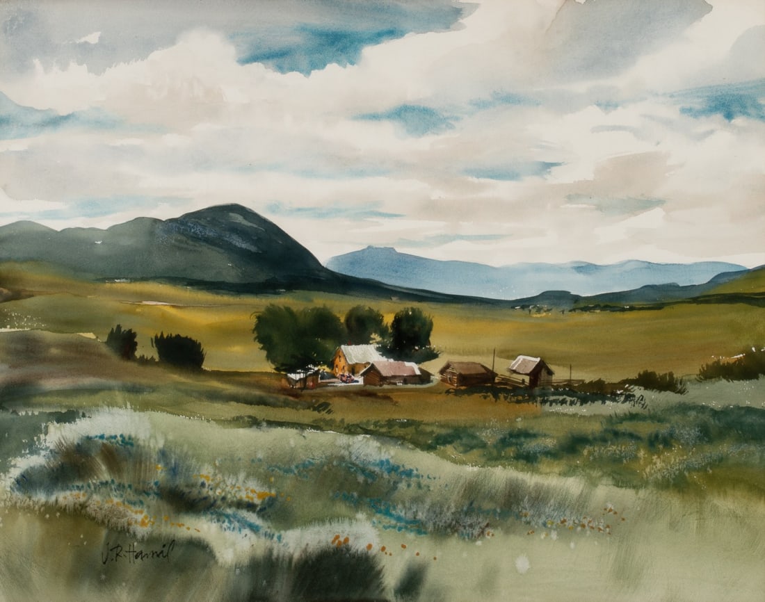 James Hamil (1937-2022) Published Watercolor Colorado Auction
