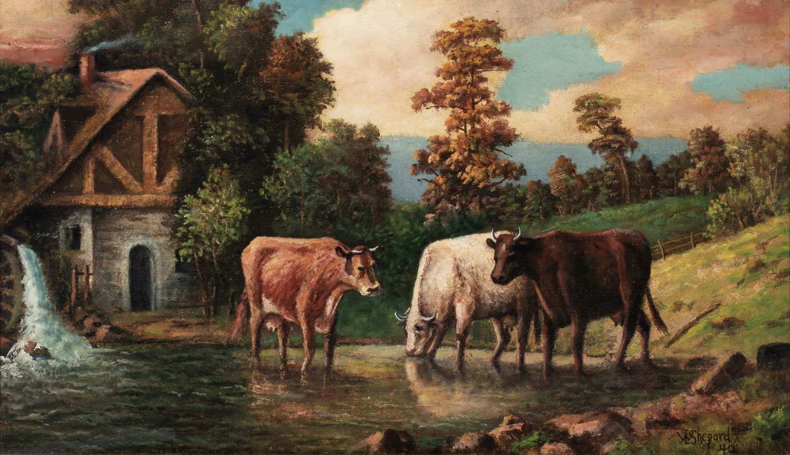 William Shepard (1868-1948) Oil On Canvas Auction