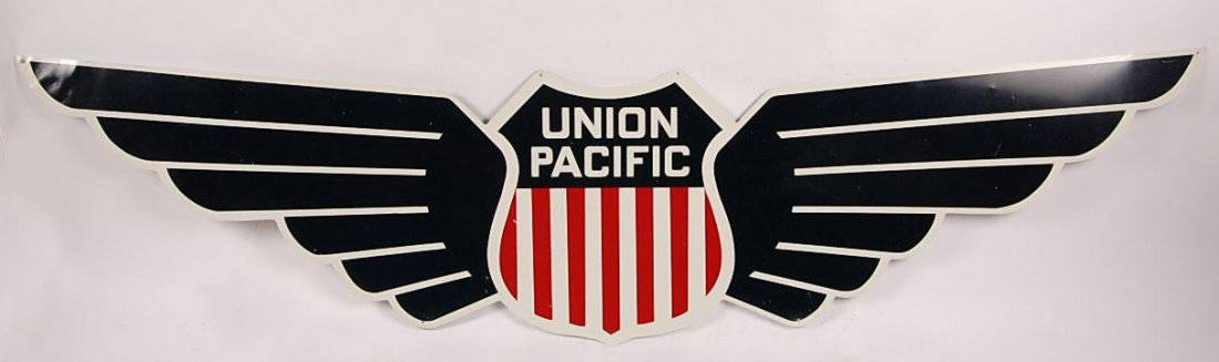 UNION PACIFIC PAINTED WINGED LOGO SIGN - Apr 07, 2013 | Soulis Auctions ...