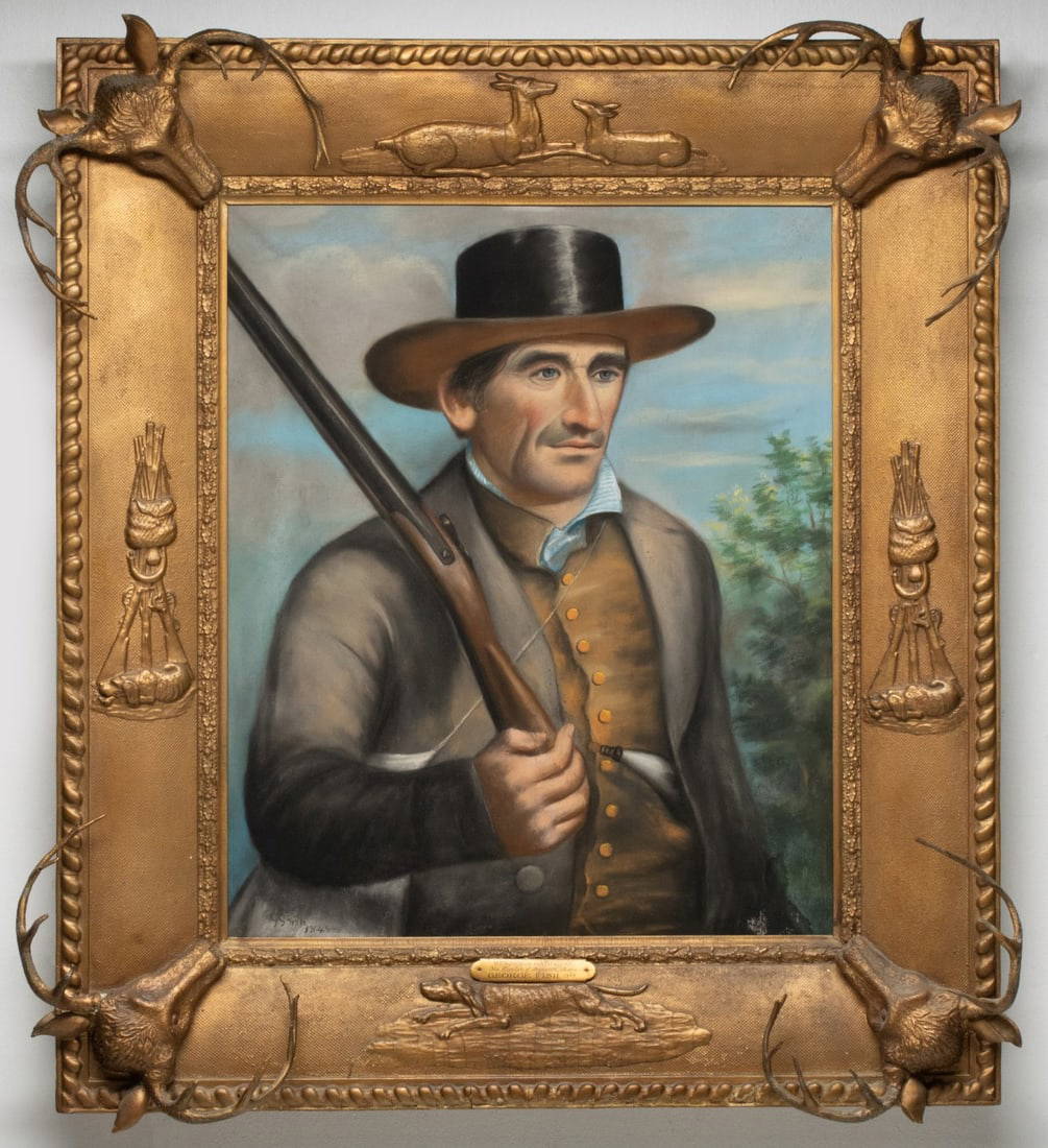 George Fish (1822-1906) Portrait Of Benjamin Hathaway Auction