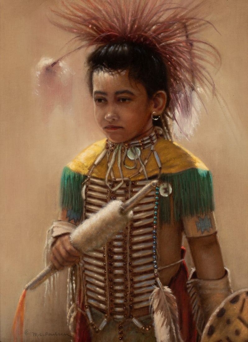 M.c. Poulsen (born 1953) Oil On Canvas Board Auction