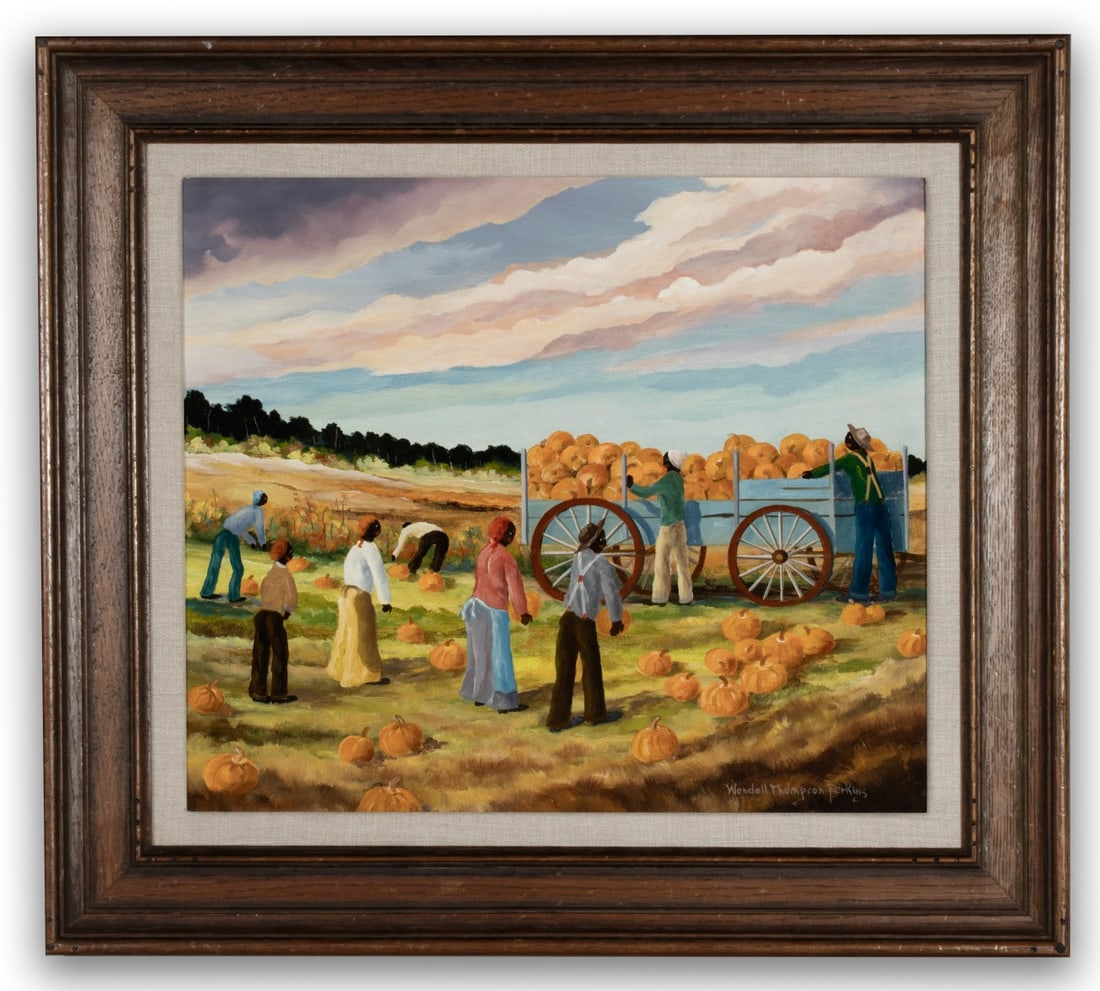 Wendell Perkins (1928-1997) Oil On Artist's Board Auction