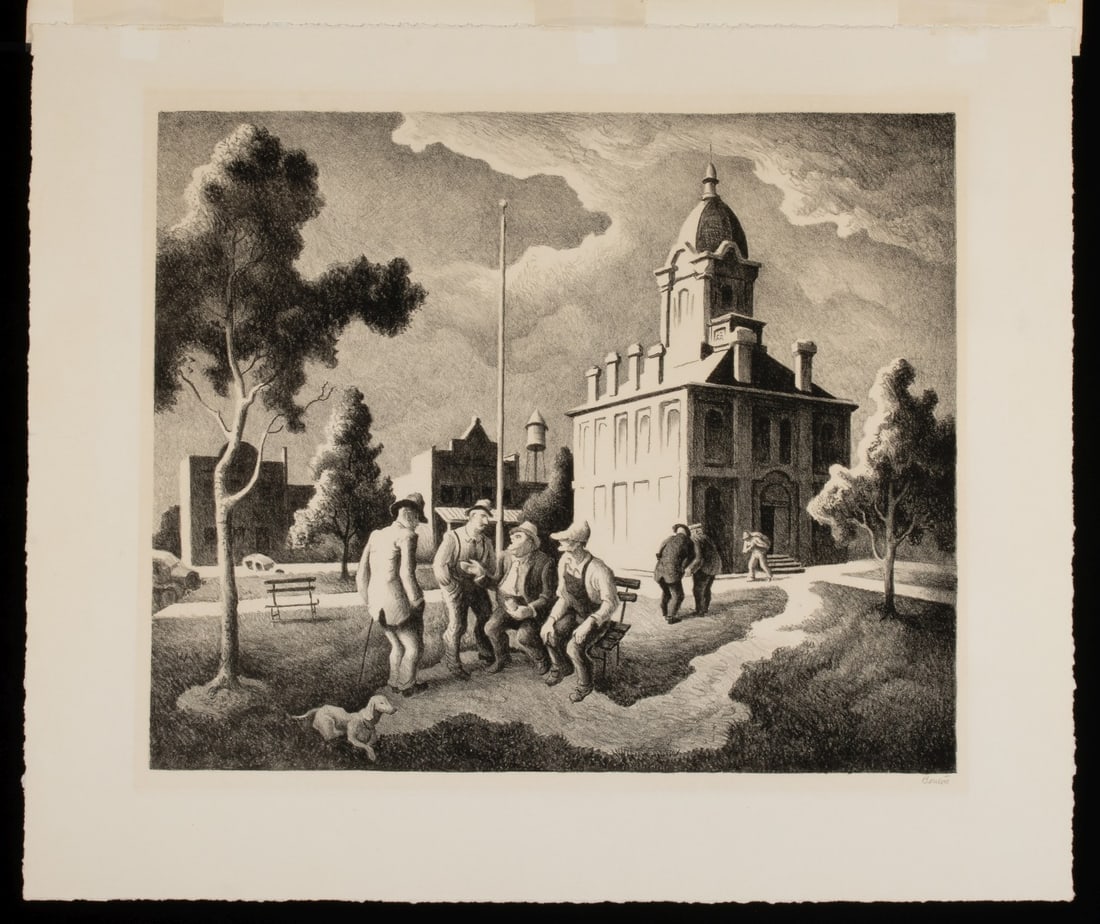 Thomas Hart Benton (1889-1975) Pencil Signed Lithograph Auction