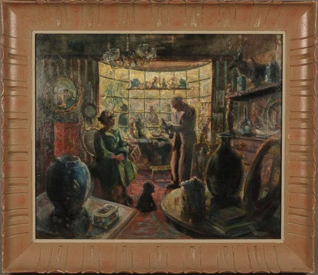 Harry Willson Watrous (1857 1940) Oil On Board