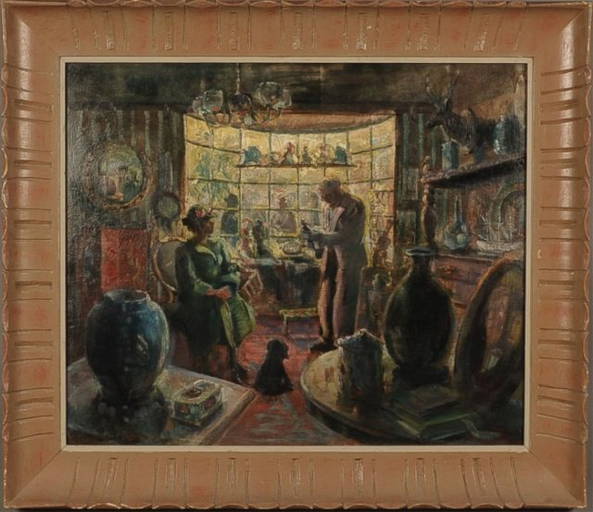 Harry Willson Watrous (1857 1940) Oil On Board