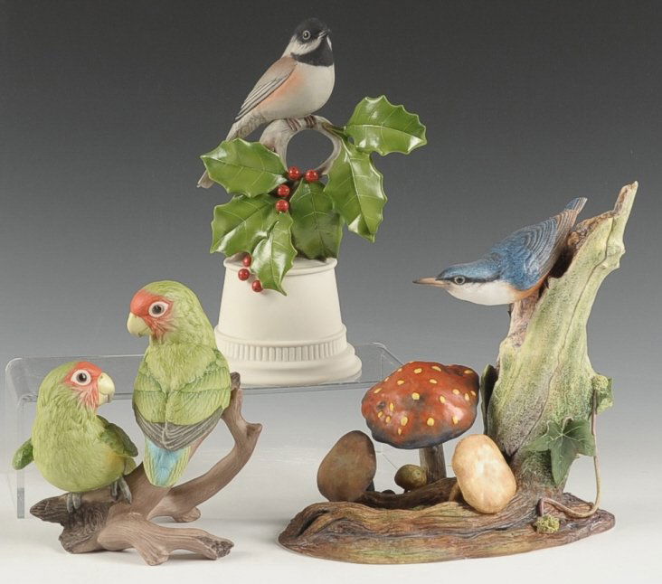 Three Boehm Bird Porcelain Figures