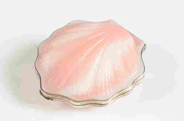 RUSSIAN .875 SILVER SEASHELL COMPACT - May 09, 2014 | Soulis Auctions in MO
