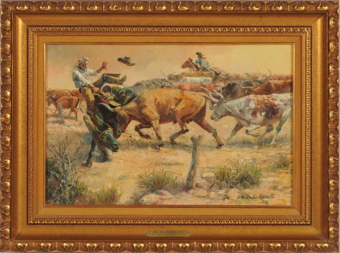 Joe Rader Roberts (1925 1982) Oil On Canvas