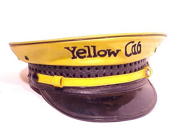 Yellow Cab Taxi Drivers Hat Size 7 By La