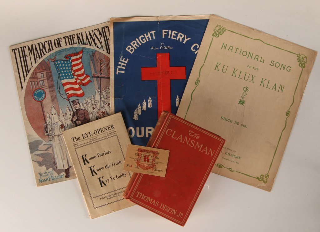 LOT OF 1920s HATE ORGANIZATION MATERIALS