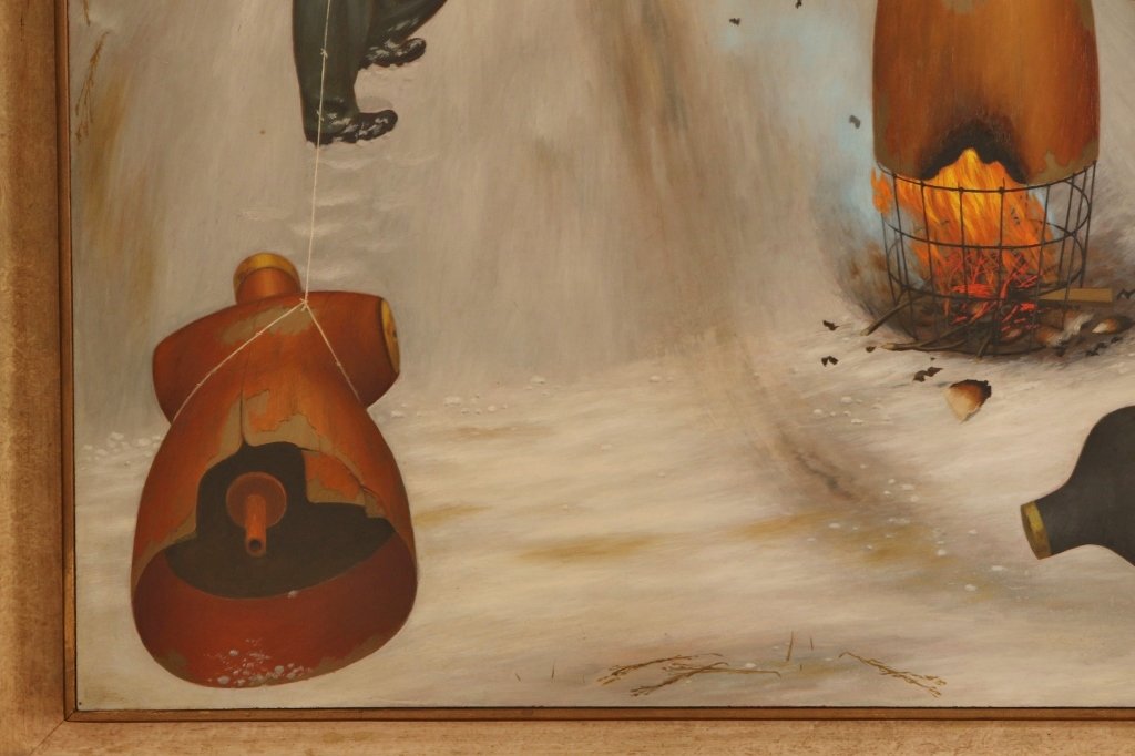 HENRY KOERNER (1915 - 1991) 1943 OIL ON PANEL