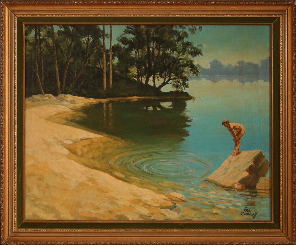 ROBERT KALTHOFF (1936- ) OIL ON CANVAS