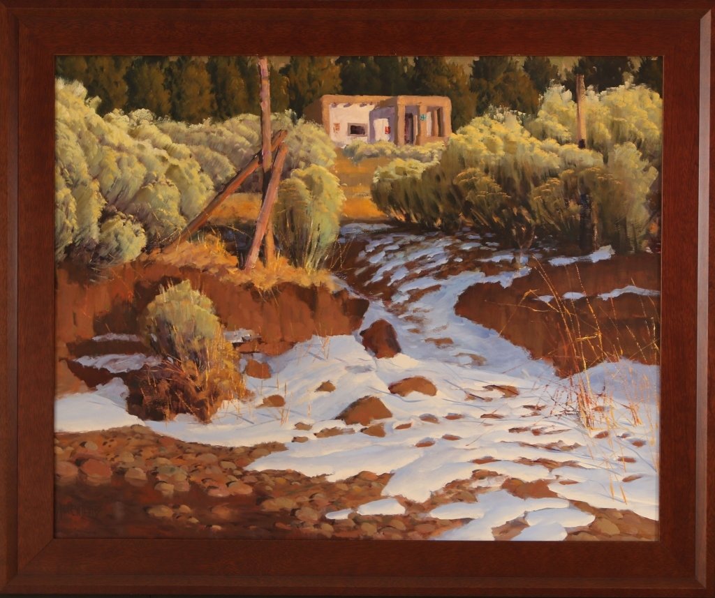 ANDREW PETERS (1954- ) OIL ON BOARD