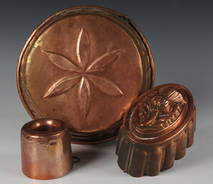 Three 19th Century Copper Food Molds. - Aug 13, 2022 | Casco Bay ...