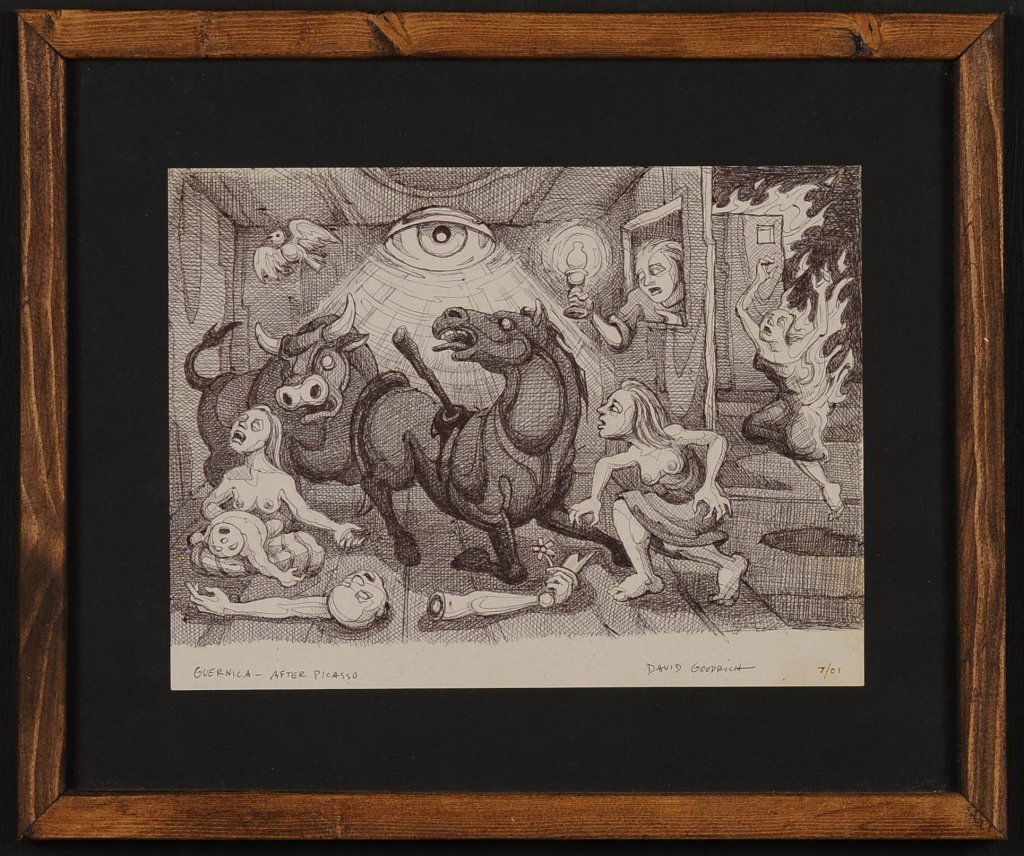 DAVID ROSS GOODRICH (1962-2014) PEN AND INK SKETCH