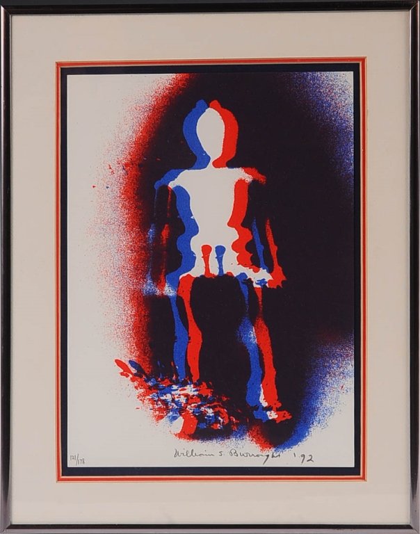 WILLIAM S. BURROUGHS (1914-1997) SIGNED SERIGRAPH