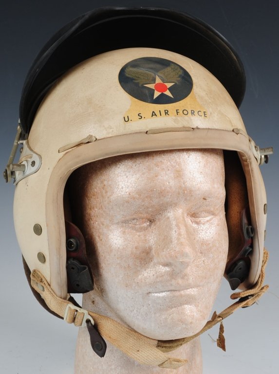 EARLY US AIR FORCE TYPE P1B/P3 PILOTS FLYING HELMET