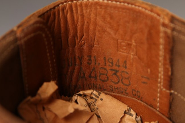 WWII US GI TWO BUCKLE COMBAT BOOTS : Lot 122