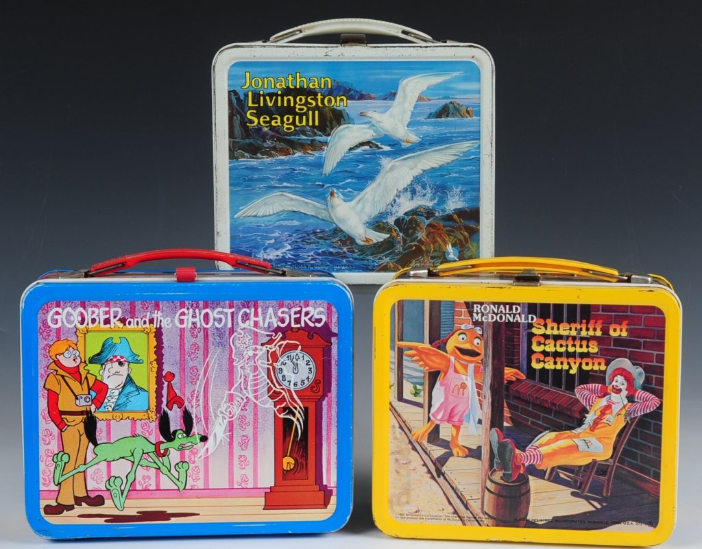 Three Vintage 70s And 80s Lunch Boxes