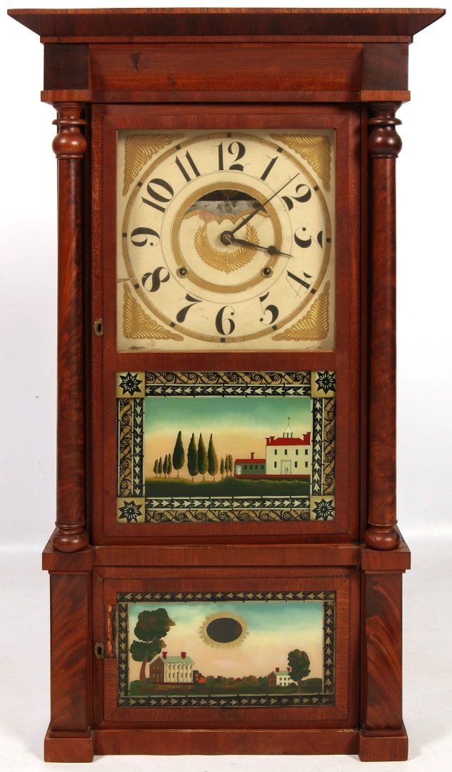 Birge, Mallory And Co. Triple Decker Shelf Clock C.