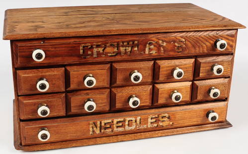 12 Drawer Crowley's Needles Cabinet