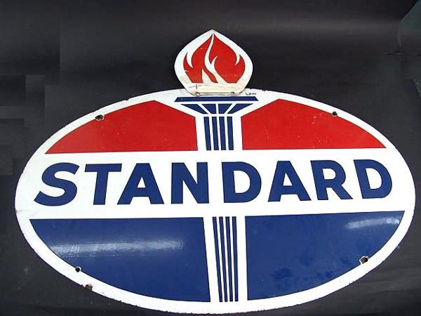 1141: STANDARD OIL PORCELAIN SIGN WITH TORCH AND FLAME - Nov 05, 2005 ...