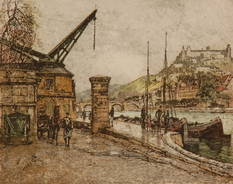 SHERIDAN OMAN (1926-C.1995) PENCIL SIGNED ETCHING - Nov 02, 2015 ...