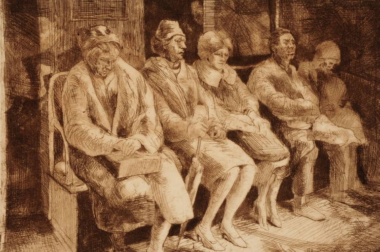 Frank Stack (born 1937) Pencil Signed Etching