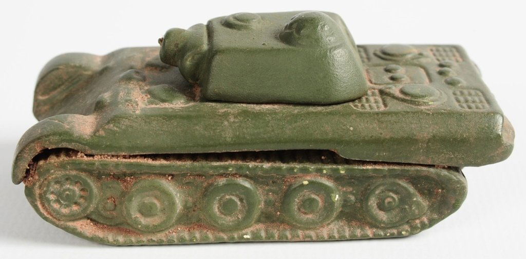 FOUR GOEBEL TIGER TANK SAND TABLE MODELS, PANTHER, KW 1